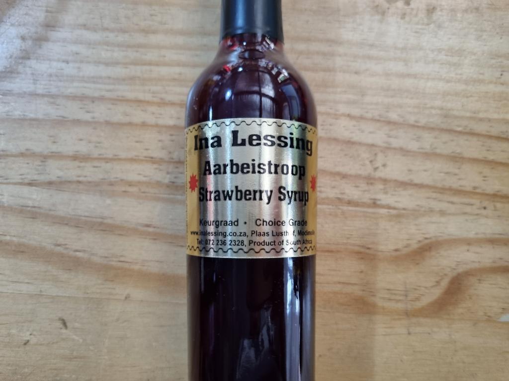 Ina Lessing Strawberry Syrup 250ml – Sunshine Padstal